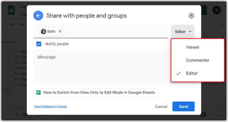 How to Switch from View Only to Edit Mode in Google Sheets - Tech Junkie