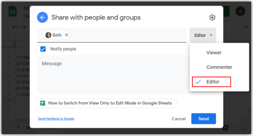 How to Switch from View Only to Edit Mode in Google Sheets - Tech Junkie