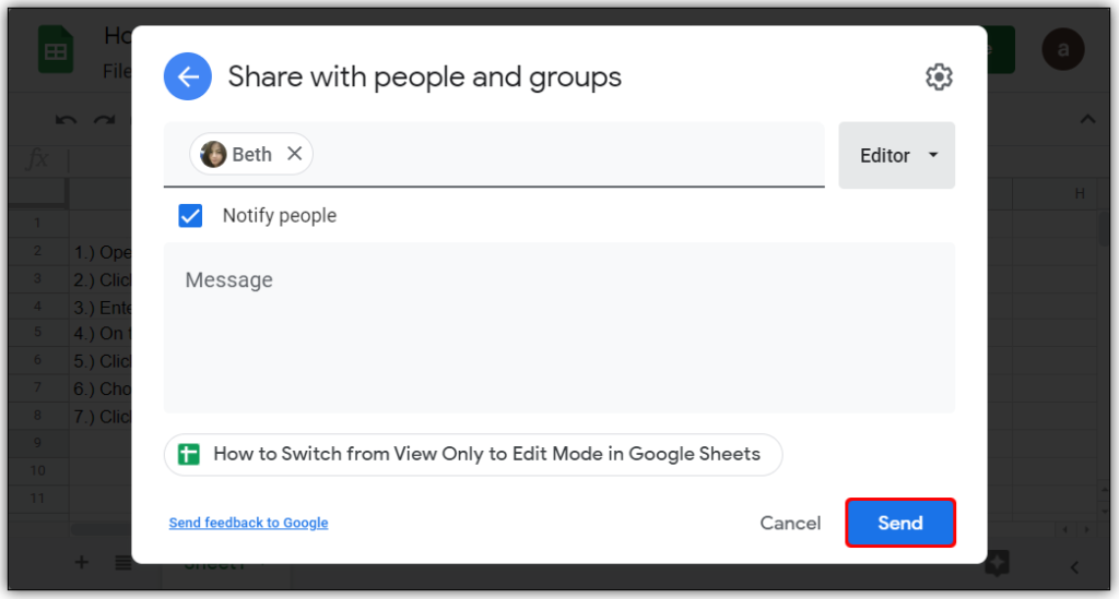 How to Switch from View Only to Edit Mode in Google Sheets - Tech Junkie