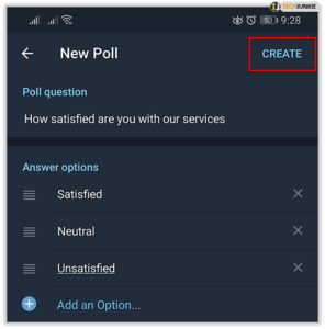 How to Make a Poll in Telegram - Tech Junkie