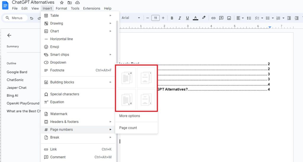 How to Add Page Numbers in Google Docs and Google Sheets - Tech Junkie