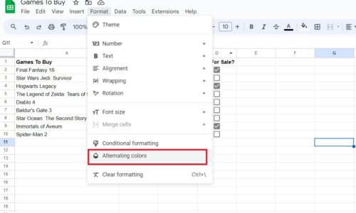 Google Sheets: How to Alternate Row or Column Colors - Tech Junkie