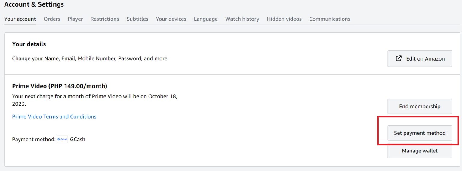 How to Add a Payment Method to Amazon Prime Video - Tech Junkie