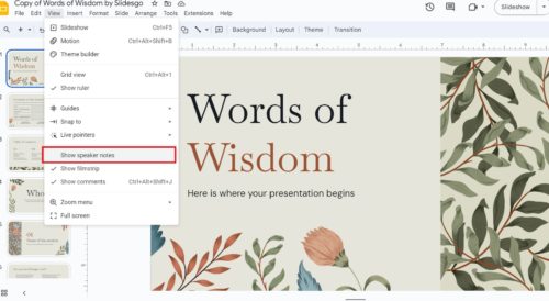 Google Slides: How to Add Speaker Notes - Tech Junkie