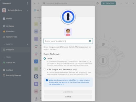 How to Export Passwords and Other Data From 1Password - Tech Junkie