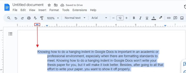 How to Make a Hanging Indent in Google Docs - Tech Junkie