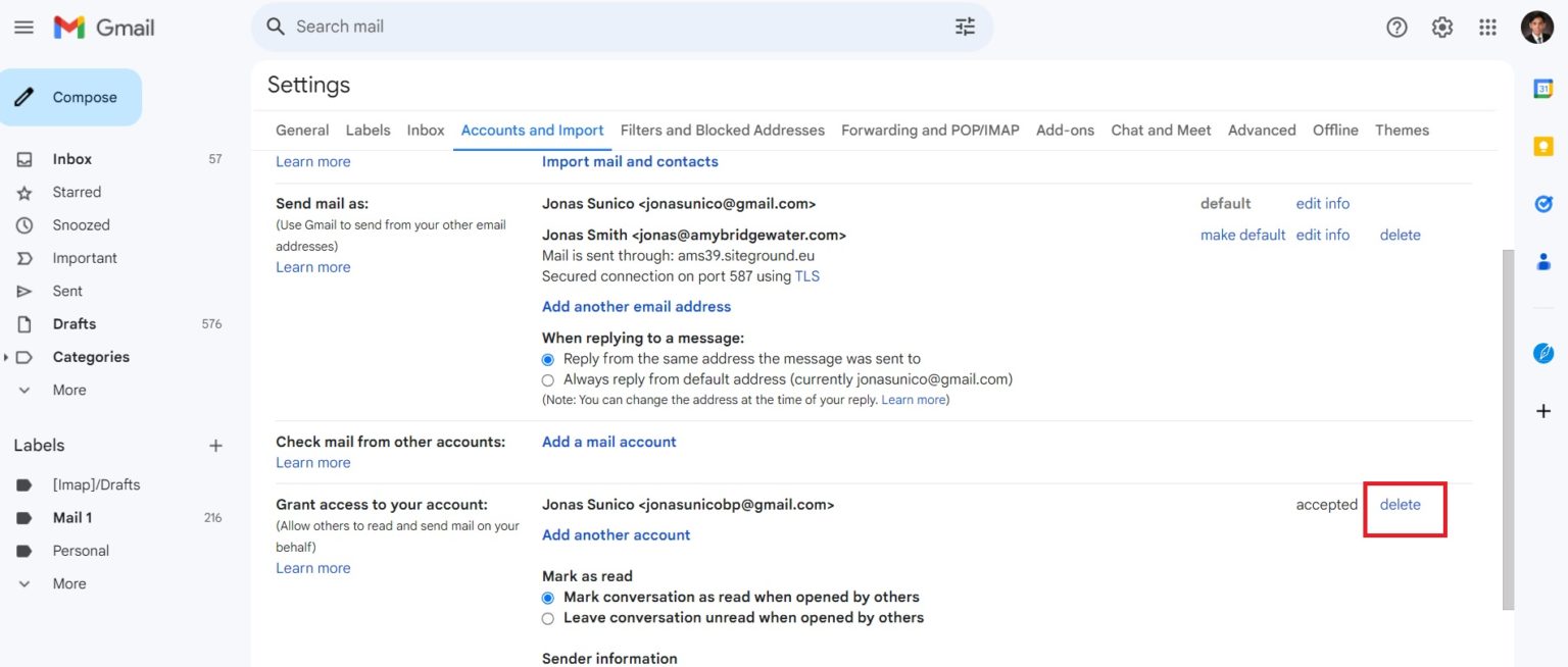 How to Delegate a Gmail Account - Tech Junkie