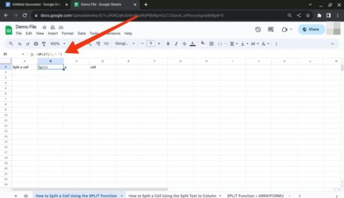 How to Split a Cell in Google Sheets - Tech Junkie