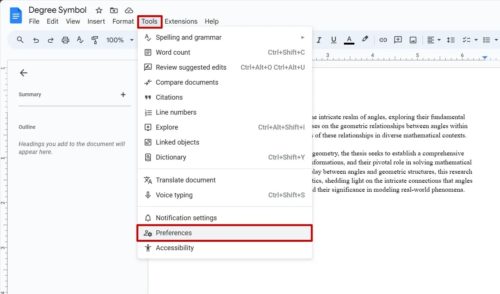 How to Add a Degree Symbol in Google Docs - Tech Junkie