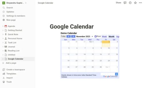 How to Embed Google Calendar in Notion - Tech Junkie