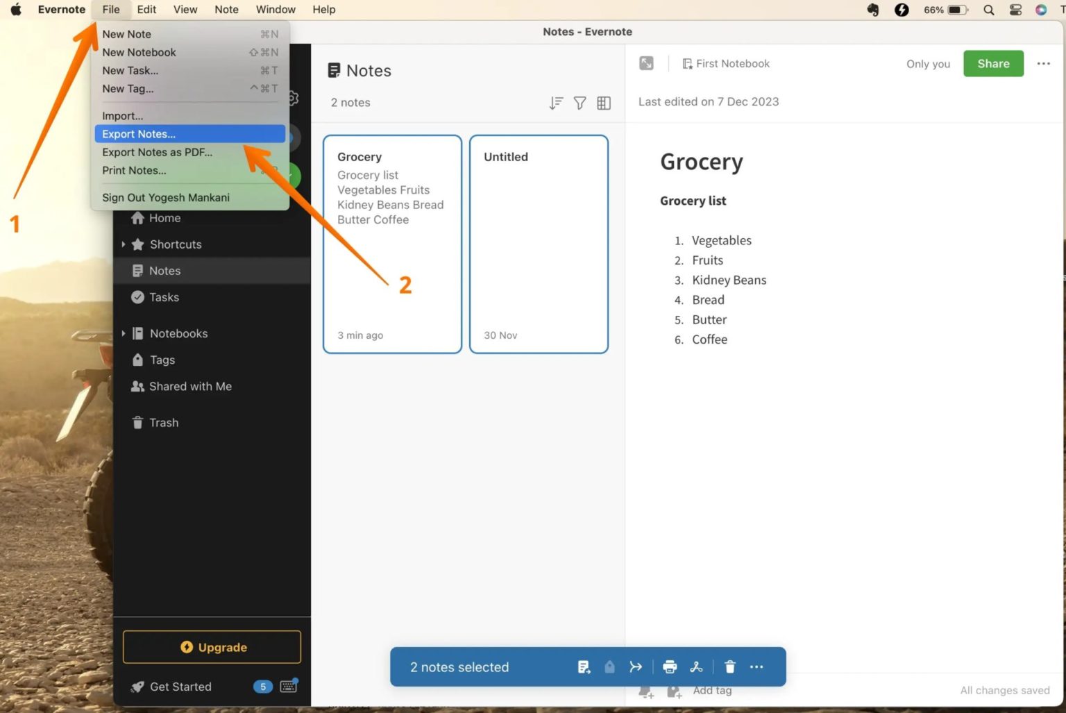How to Export Notes From Evernote to Apple Notes - Tech Junkie
