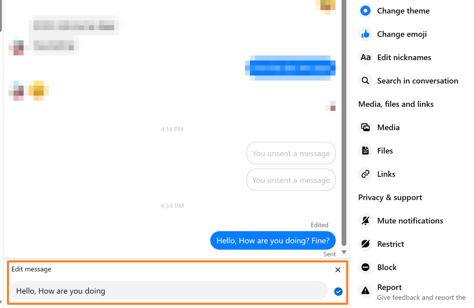Facebook Messenger: How to Edit Sent Messages - Tech Junkie
