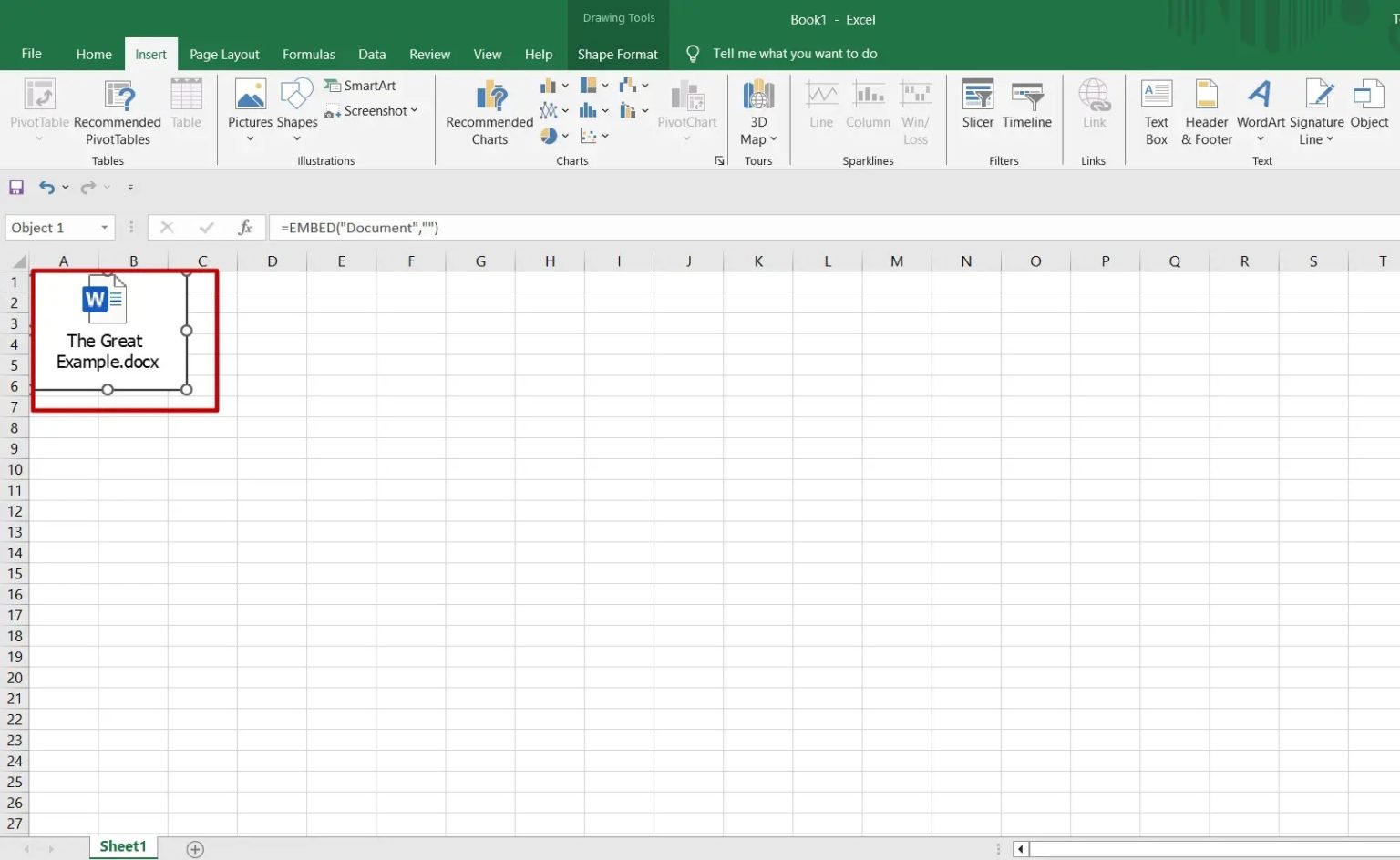 How to Insert a Word Document in Excel - Tech Junkie