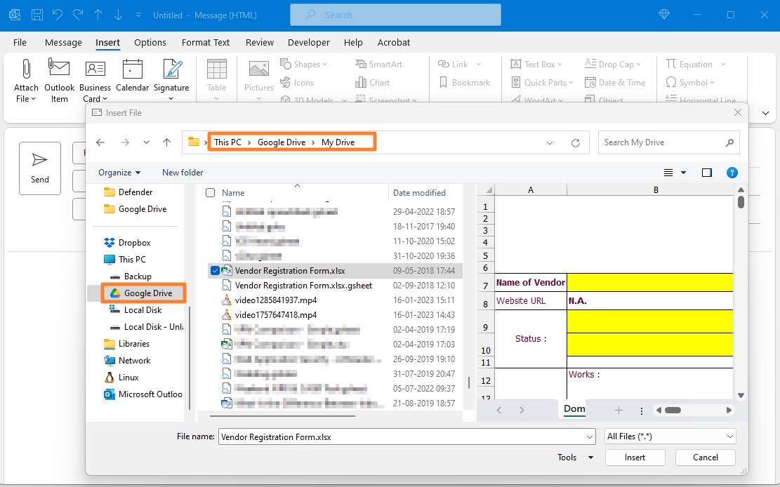 How to Attach Files From Google Drive in Outlook - Tech Junkie