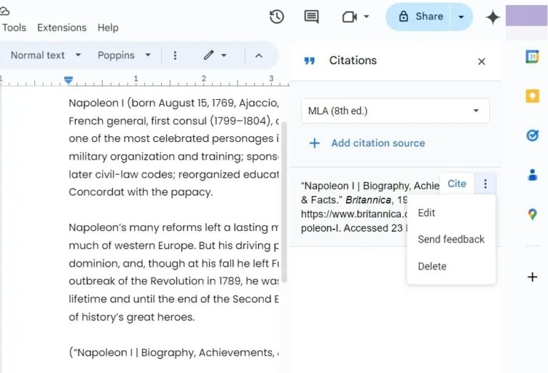 Google Docs: How to Add Citations - Tech Junkie
