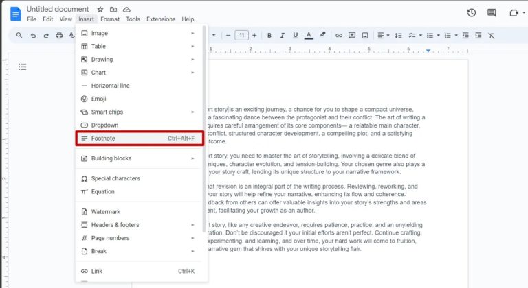Google Docs: How to Add Footnotes - Tech Junkie