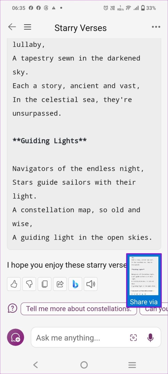 How to Take Screenshots of Microsoft Edge Copilot Chat on Android and ...