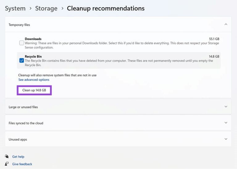 How to Fix Low Disk Space Error in Windows 11 - Tech Junkie