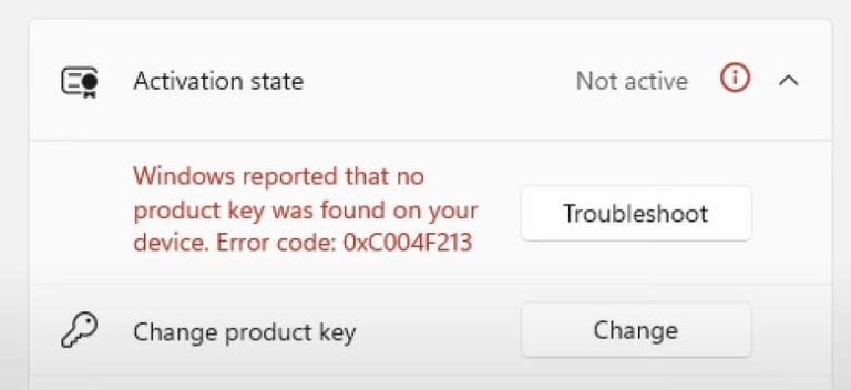 How to Fix Windows Error Code 0xc004f213 - Tech Junkie